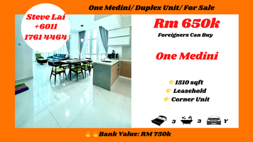 One Medini/ Duplex Unit/ For Sale for Sale @RM650,000 By STEVE LAI ...