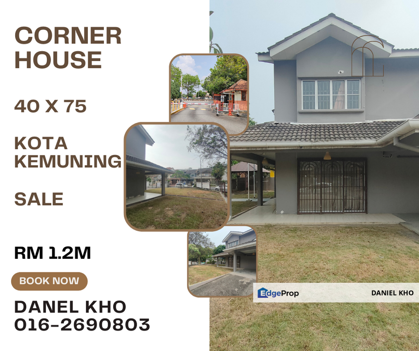 Corner 2 storey house Bukit Rimau Kota Kemuning for Sale @RM1,200,000 ...