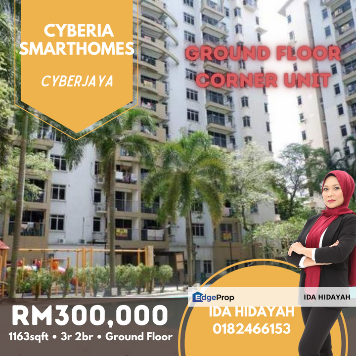Corner Unit Ground Floor Cyberia Smarthomes Cyberjaya for Sale @RM300 ...