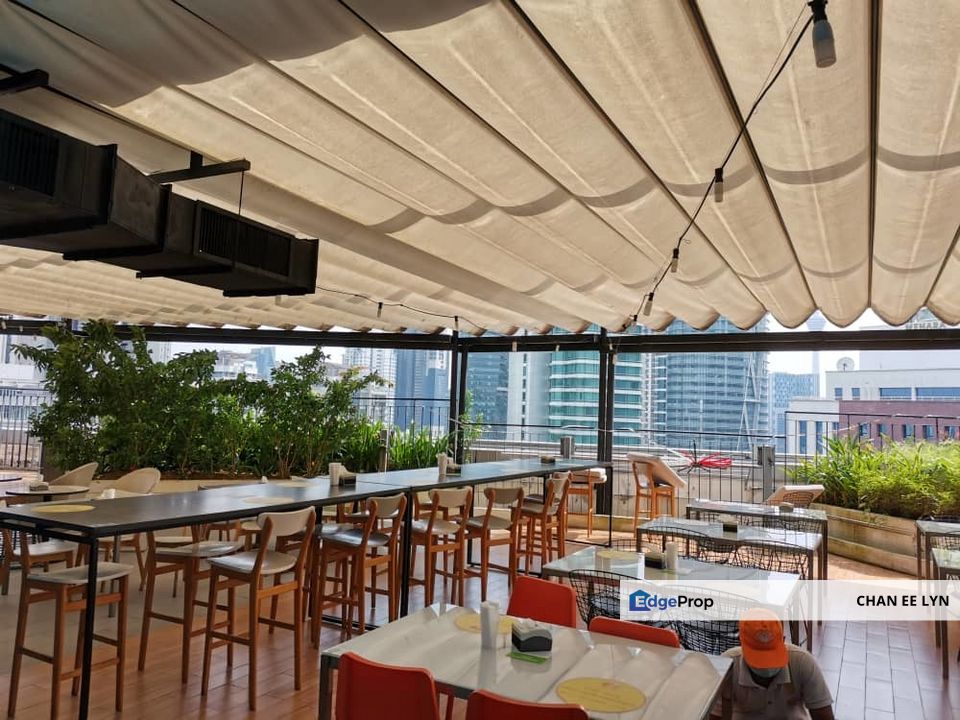 Furnished Rooftop Cafe with Panoramic Skyline View @Icon Tower for ...