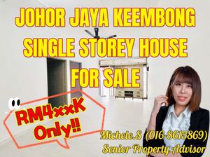 Tebrau Johor Jaya Keembong Single Storey House For Sale for Sale @RM488 ...