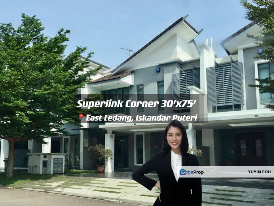 East Ledang Superlink 2 Storey Terrace Corner lot for Sale @RM1,350,000 By YUYIN POH | EdgeProp.my