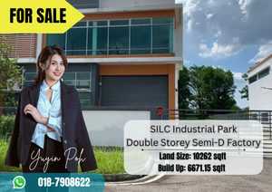 SILC Industrial Park Double Storey Semi-D Factory for Sale @RM2,800,000 ...