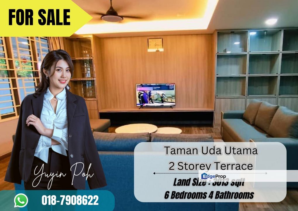 Taman Uda Utama 2 Storey Terrace for Sale @RM1,100,000 By YUYIN POH ...
