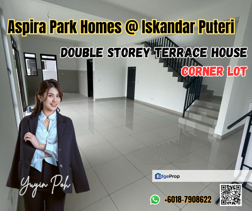 Aspira Park Homes @ Iskandar Puteri Double Storey Terrace House Corner ...