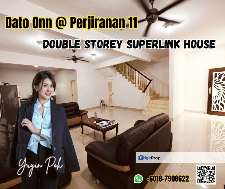 Dato Onn @ Perjiranan 11 Double Storey Superlink House for Sale @RM800 ...