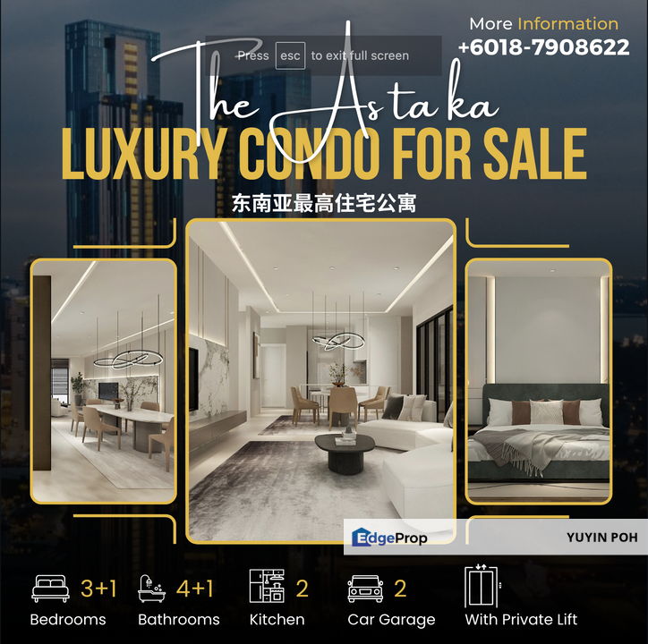 The Astaka @ 1 Bukit Senyum Luxury ID Design Fully Furnished 3 bedrooms ...
