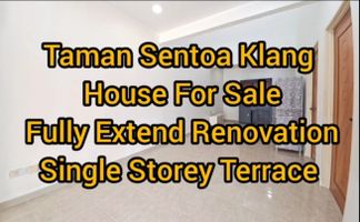 Taman Sentoa Klang House For Sale Fully Extend Renovation Single Storey ...