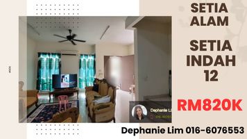 Setia Alam House For Sale Double Storey Terrace House At Setia Indah 12 ...