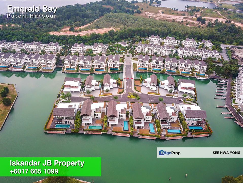 Emerald Bay @ Puteri Harbour, Johor Bahru - 3 Storeys Waterfront Bungalow Villa for Sale @RM5 ...