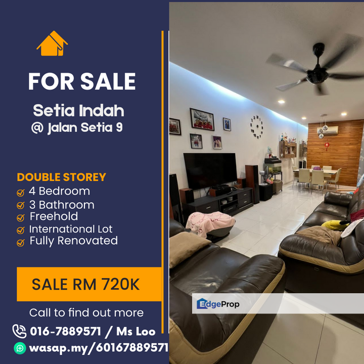 Taman Setia indah Double Storey For Sale for Sale @RM720,000 By MISS ...