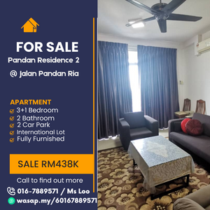 Pandan Residences 2 @ Jalan Pandan Ria For Sale for Sale @RM438,000 By ...