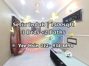 Setia Indah Single Storey Partial Furnished for Rental @RM1,200 By YEE ...