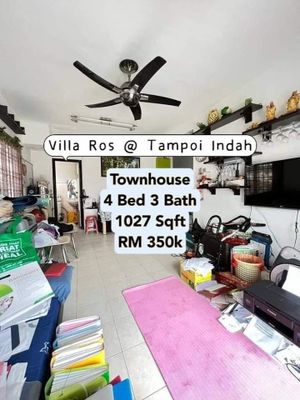 Villa Ros Tampoi Indah , Townhouse , Below Market for Sale @RM350,000 ...