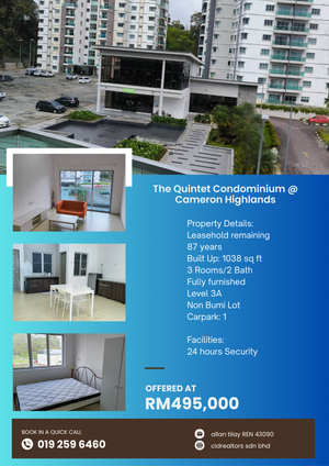 The Quintet Condominium @ Cameron Highlands for Sale @RM495,000 By ...