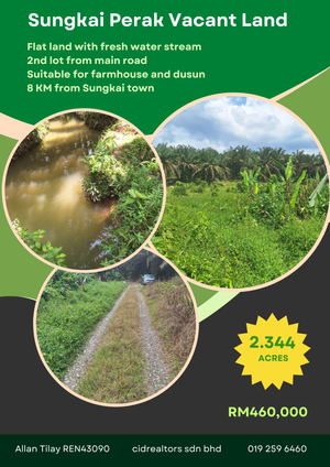 Sungkai Vacant Agricultural Land for Sale @RM460,000 By ALLAN TILAY ...