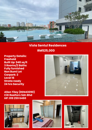 Vista Sentul Residences for Sale @RM525,000 By ALLAN TILAY | EdgeProp.my