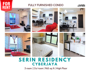 FULLY FURNISHED SERIN RESIDENCY CONDO - HIGH DEMAND! for Rental @RM1 ...