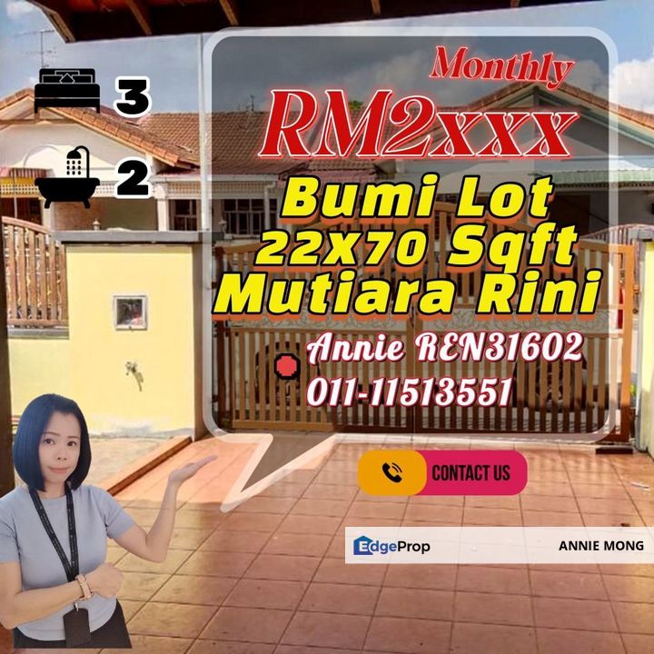 Single Storey in Original Condition Taman Mutiara Rini For Sale for ...
