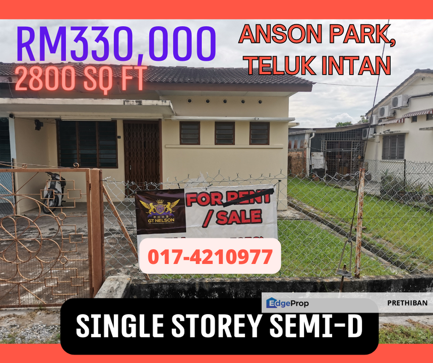ANSON PARK, TELUK INTAN @ Rumah Semi-D Berhampiran Bandar Teluk Intan ...
