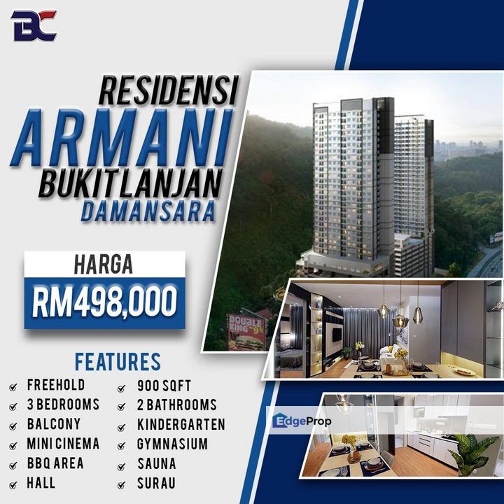Zero Kos Projek Baru Siap Armani Residensi Bukit Lanjan for Sale @RM498 ...