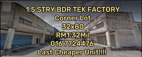 Corner 1.5 Storey Factory @ Bandar Teknologi Kajang For Sale for Sale ...