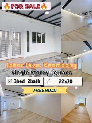 Johor Jaya Jln Keembong Single Storey Terrace for Sale @RM488,000 By ...