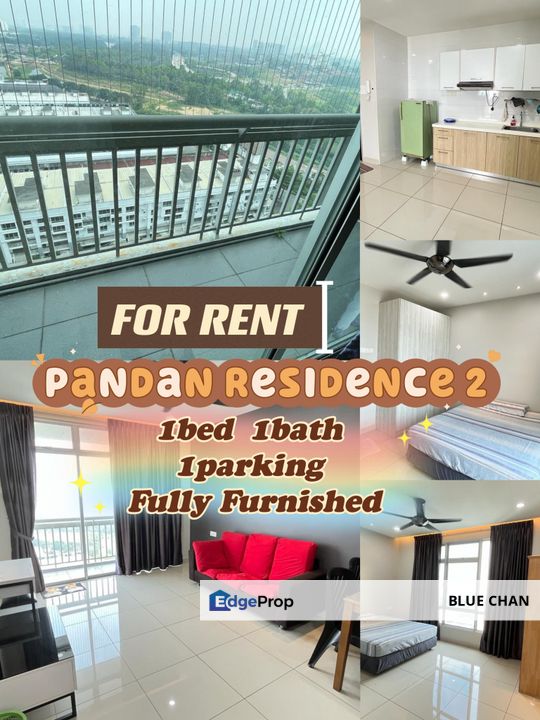 Pandan Residence 2 1bed 1bath Fully Furnished for Rental @RM1,300 By ...