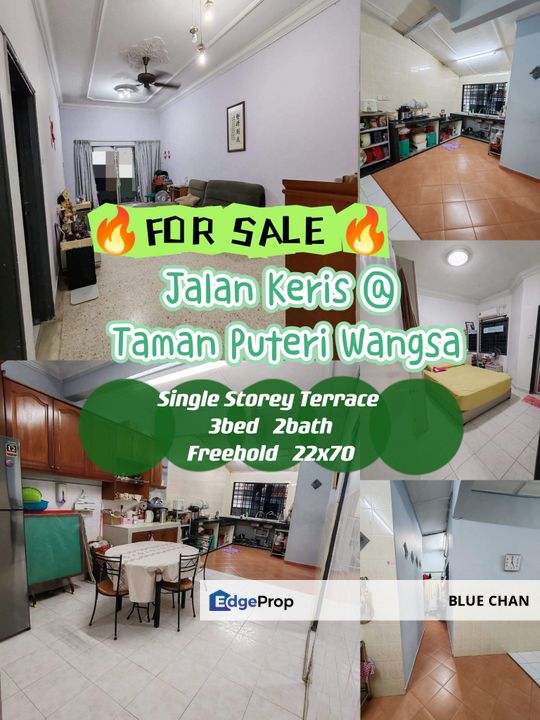 Puteri Wangsa Single Storey Terrace 3bed 2bath for Sale @RM415,000 By ...