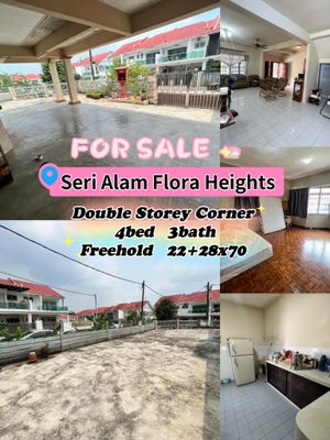 Seri Alam Flora Heights 2 Storey Corner 4bed for Sale @RM688,000 By ...