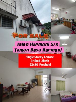 Desa Harmoni Single Storey Terrace 4bed 2bath for Sale @RM580,000 By ...