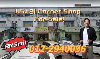 Usj 21, Subang Jaya 3 story Corner Shop lot for sale for Sale @RM3,000 ...