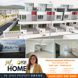 Rooftop Garden 2.5 Storey Terrace Freesia Bandar Springhill Port ...