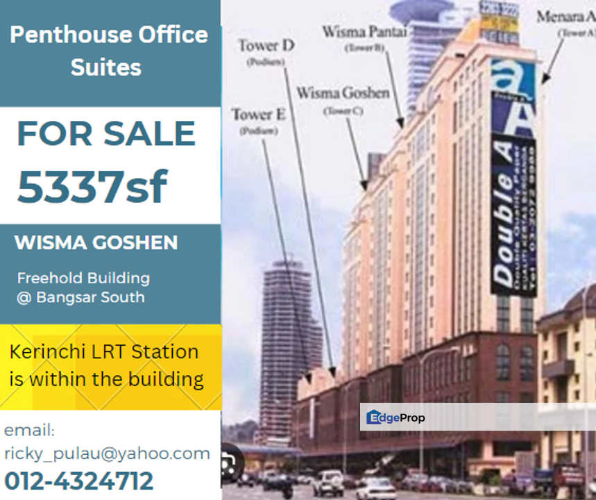 Wisma Pantai ( Wisma Goshen ) for Sale @RM3,200,000 By KHOO TIANG ...