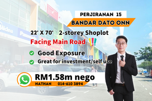 2-Storey Shoplot for sale, rare unit, great location for Sale @RM1 ...