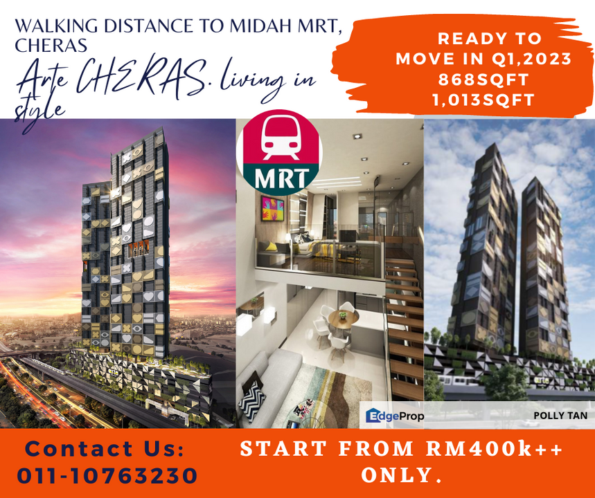 Designer Suite Arte Cheras, Walking Distance to MRT Taman Midah for ...