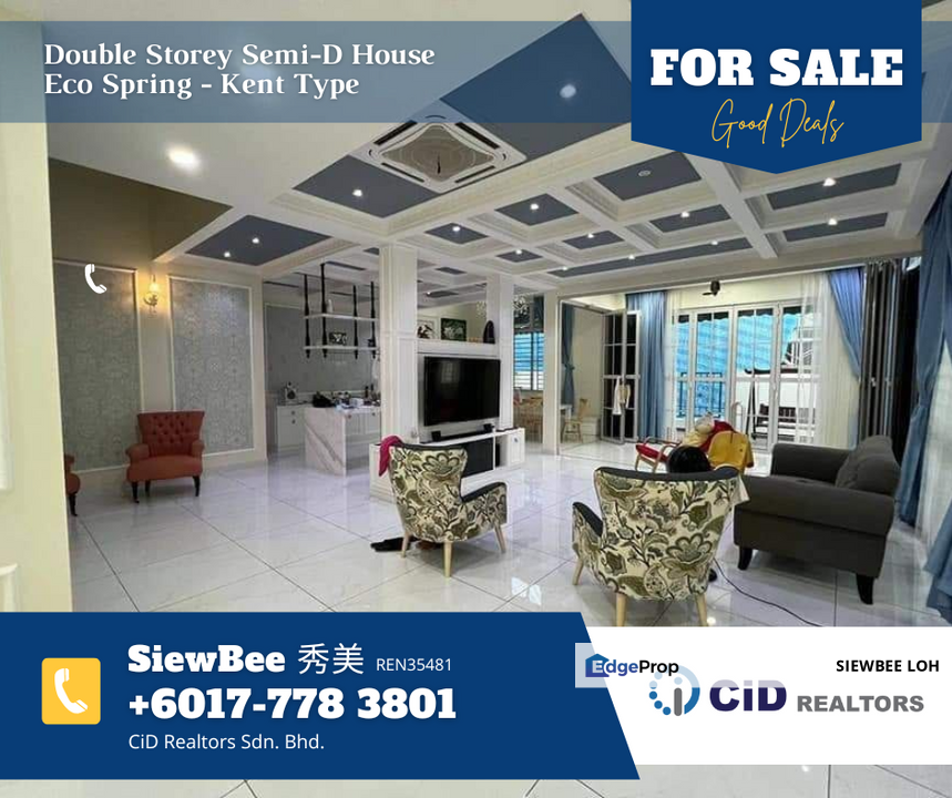 Double Storey Semi-D House @ Eco Spring for Sale @RM2,200,000 By ...