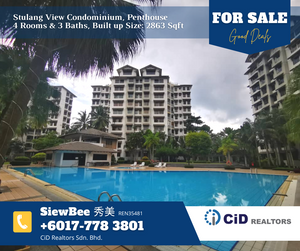 Penthouse @ Stulang View Condominium for Sale @RM850,000 By SIEWBEE LOH ...