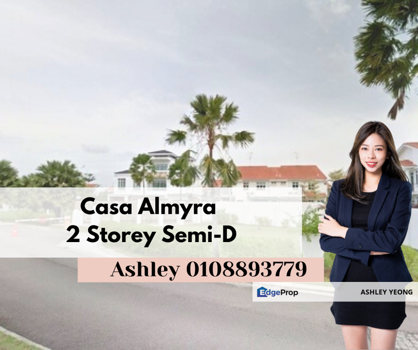 Casa Almyra, 2 Storey Semi-D for Sale @ Bumi Lot for Sale @RM1,150,000 ...