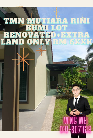 Jln Bakti Tmn Mutiara Rini Bumi Lot Single Storey Extended for Sale for ...