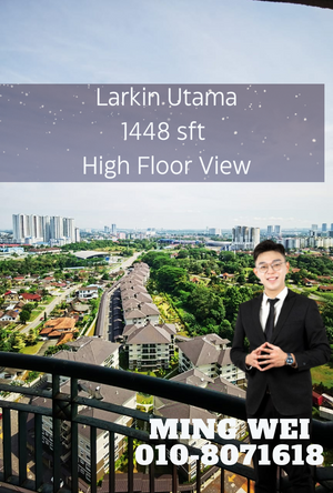 Menara Metro Larkin Condo 3Bedroom High Floor View for Sale for Sale ...