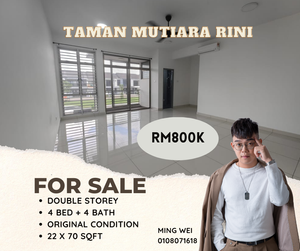 Taman Mutiara Rini Double Storey House for Sale for Sale @RM800,000 By ...