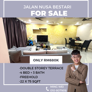 Taman Nusa Bestari 2 Double Storey Terrace 4 Bedrooms 3 Bathrooms for ...
