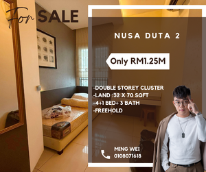 Taman Nusa Duta Double Storey Cluster House for Sale for Sale @RM1 ...