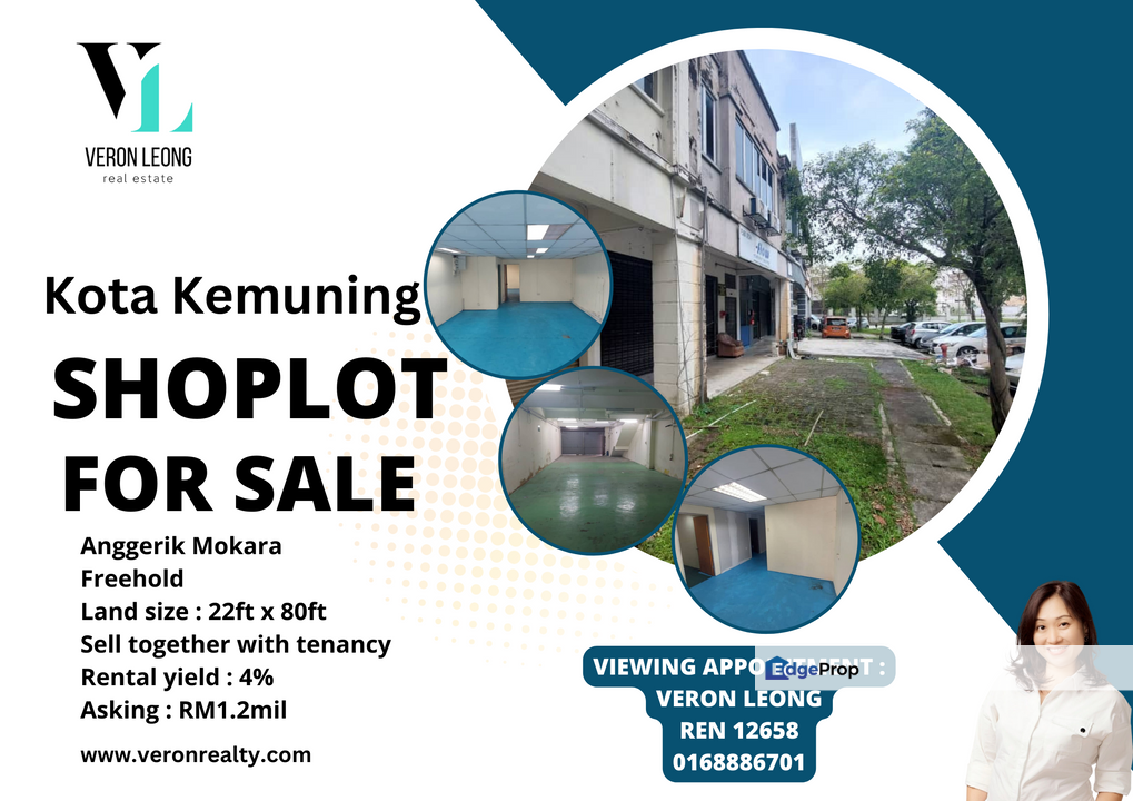 Freehold shop lot for sale anggerik mokara kota kemuning for Sale @RM1,200,000 By VERON LEONG ...