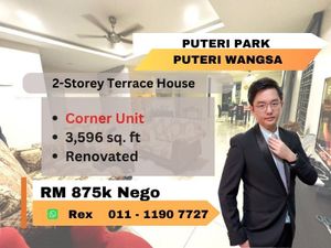 Renovated Corner Lot Double Storey House at Puteri Park, Puteri Wangsa ...
