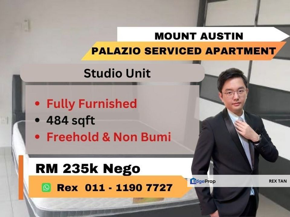 Fully Furnish Studio at Mount Austin@Palazio, Johor Bahru, Johor for ...