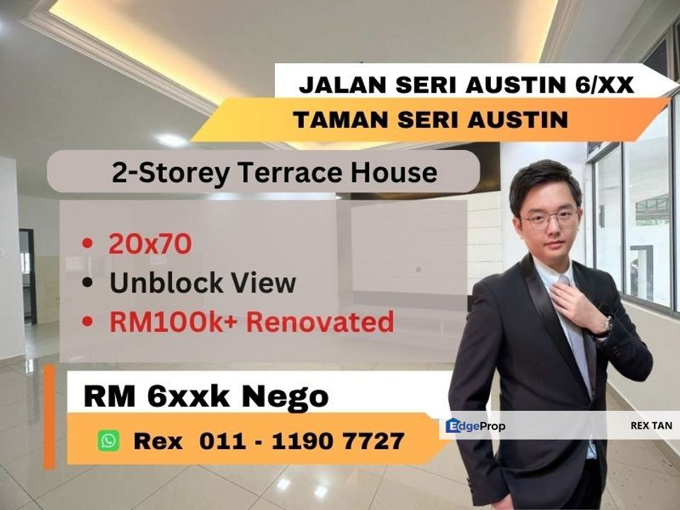 Fully Renovated 22x70 Double Storey House at Seri Austin, Johor Bahru ...
