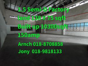 1.5 Storey Semi Detached Factory for Sale @RM2,500,000 By JONY JONG ...