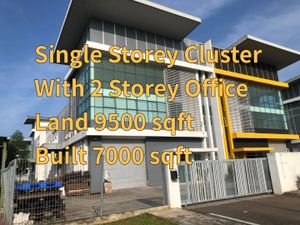 Single Storey Cluster Factory with 2 Storey Office for Rental @RM6,000 ...